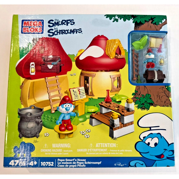 Mega Bloks | Toys | Mega Bloks Smurfs Les Schtroumpfs Papa Smurf ...